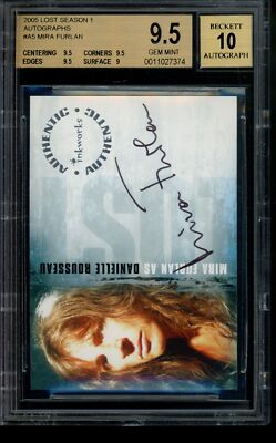 2005 Lost S1 Autograph Mira Furlan as Danielle Rousseau Auto BGS 9.5/10 ...