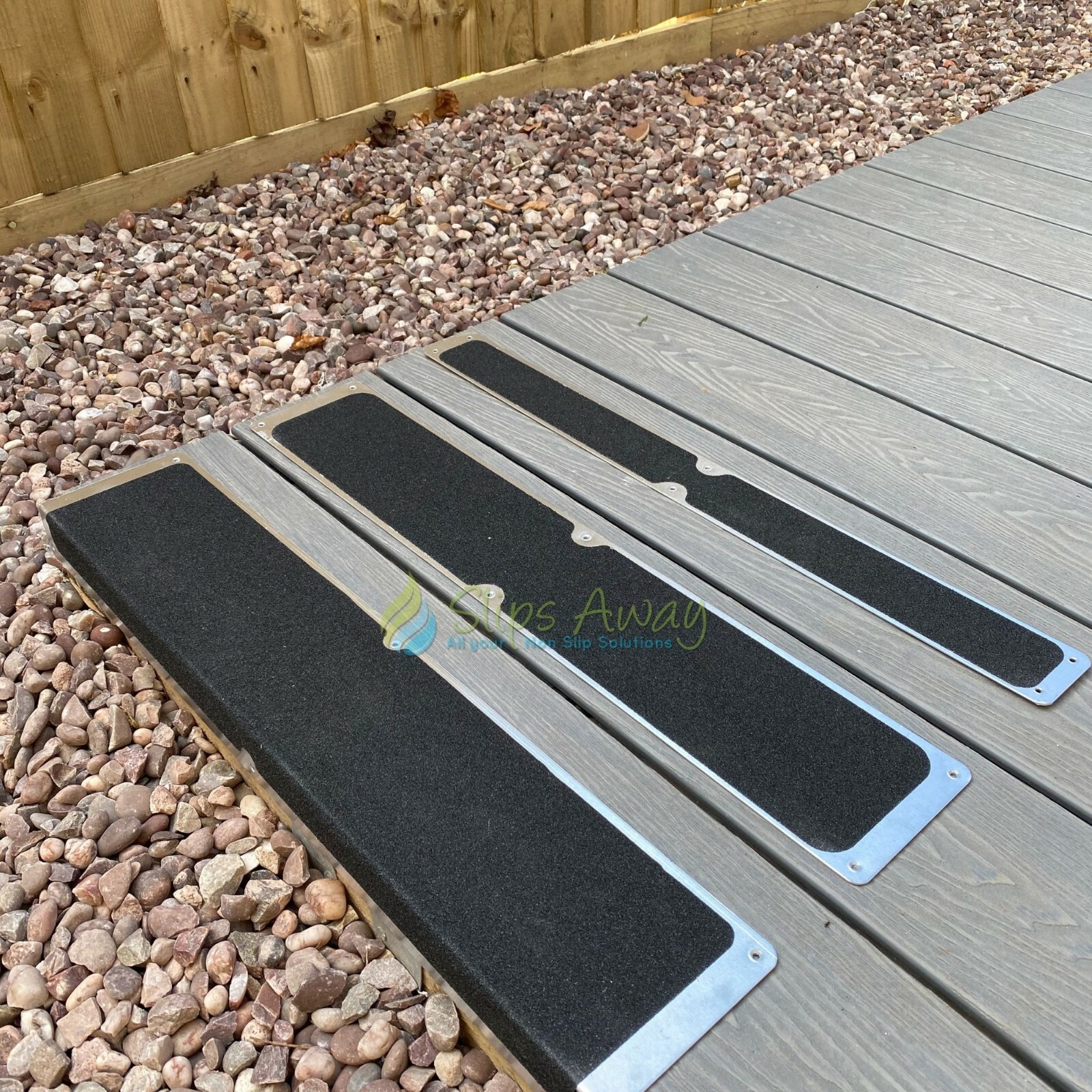 Non Slip Decking Strip Grip Plates for Slippery Wet Decks Steps Stairs ...