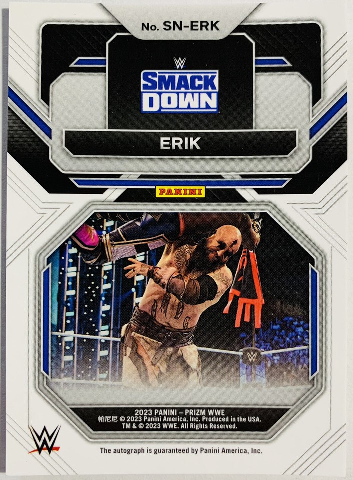 2023 Panini Prizm WWE ERIK Sensational Signatures Auto SN-ERK | eBay