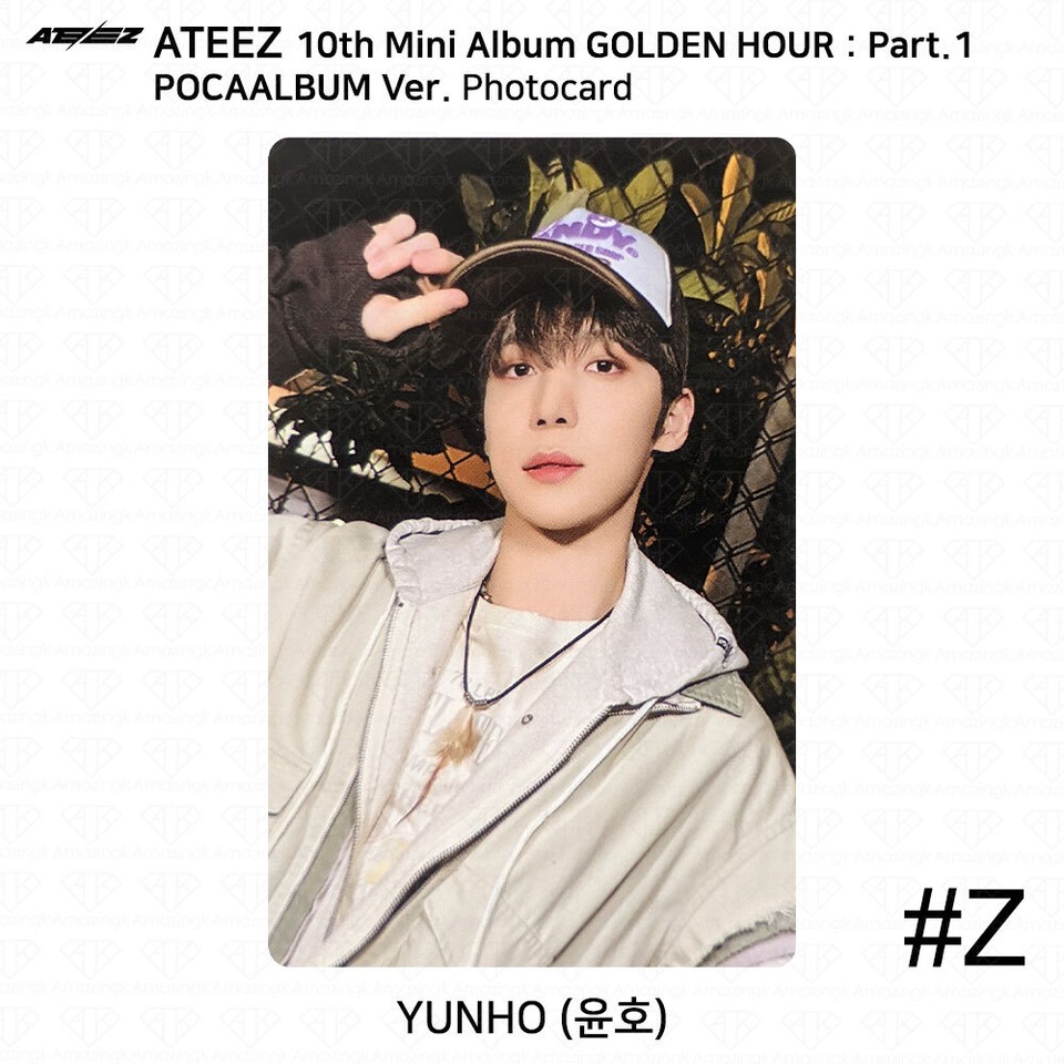 ATEEZ 10th Mini Album Golden Hour Part.1 POCAALBUM Photocard QR Image ...