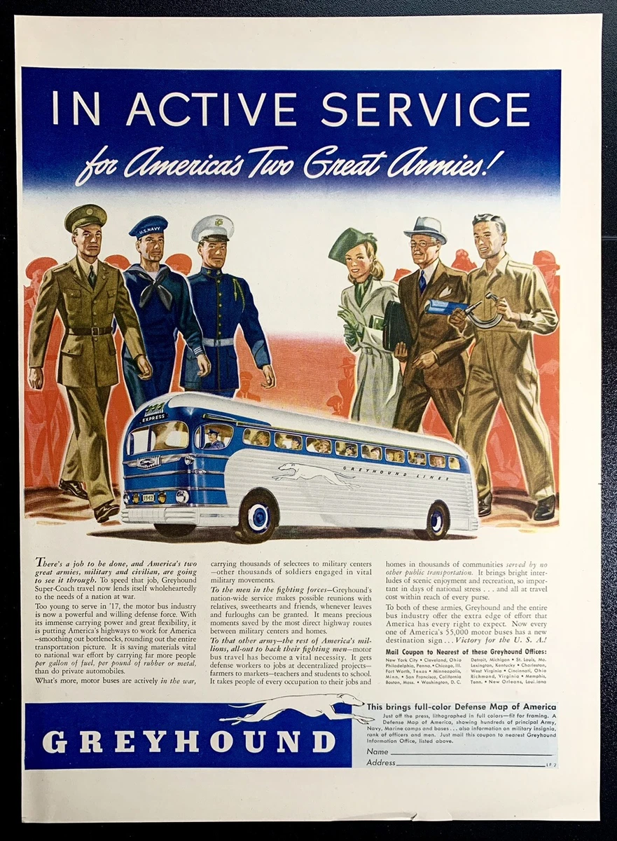 Vintage Greyhound Bus Logo