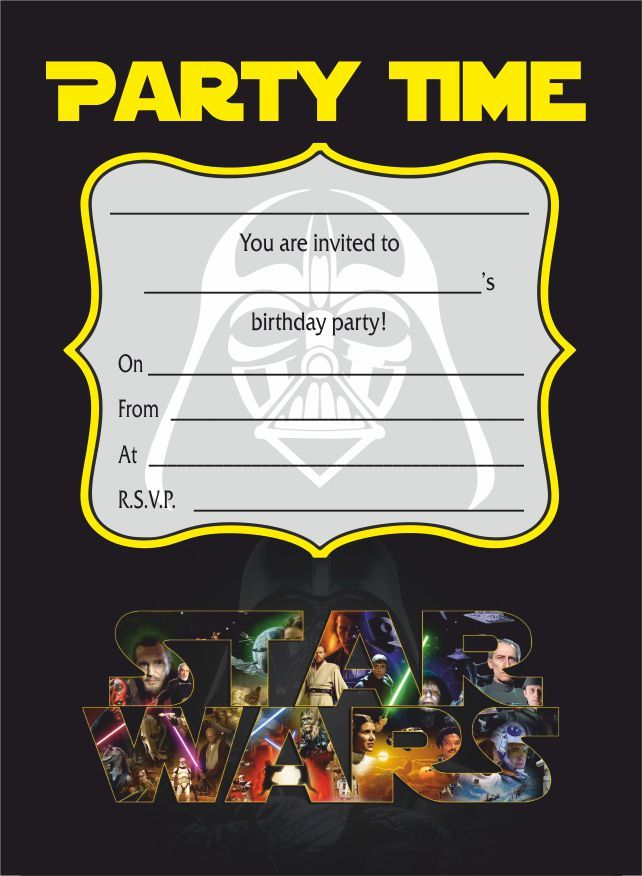 Sample Invitation To A Star Wars Birthday Party 51 Must See Star Wars