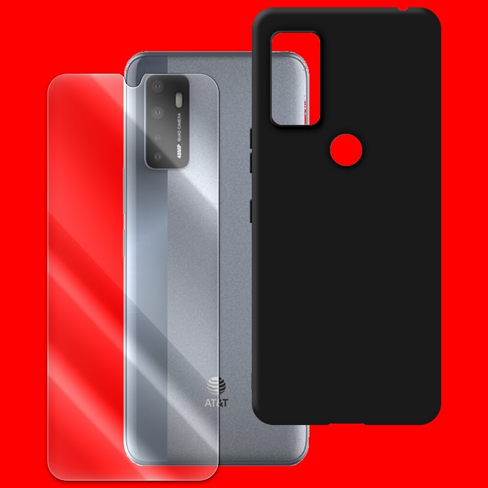 Anti-Bubble 9H Screen Protector Soft TPU Case for AT&T Radiant Max 5G ...