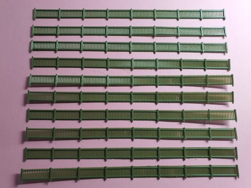 N Gauge Fence 10 Pieces Army Green Model Railway Fencing | eBay