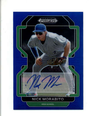 NICK MORABITO 2022 PRIZM DRAFT PICKS ROOKIE BLUE PRIZMS AUTO #57/99 ...