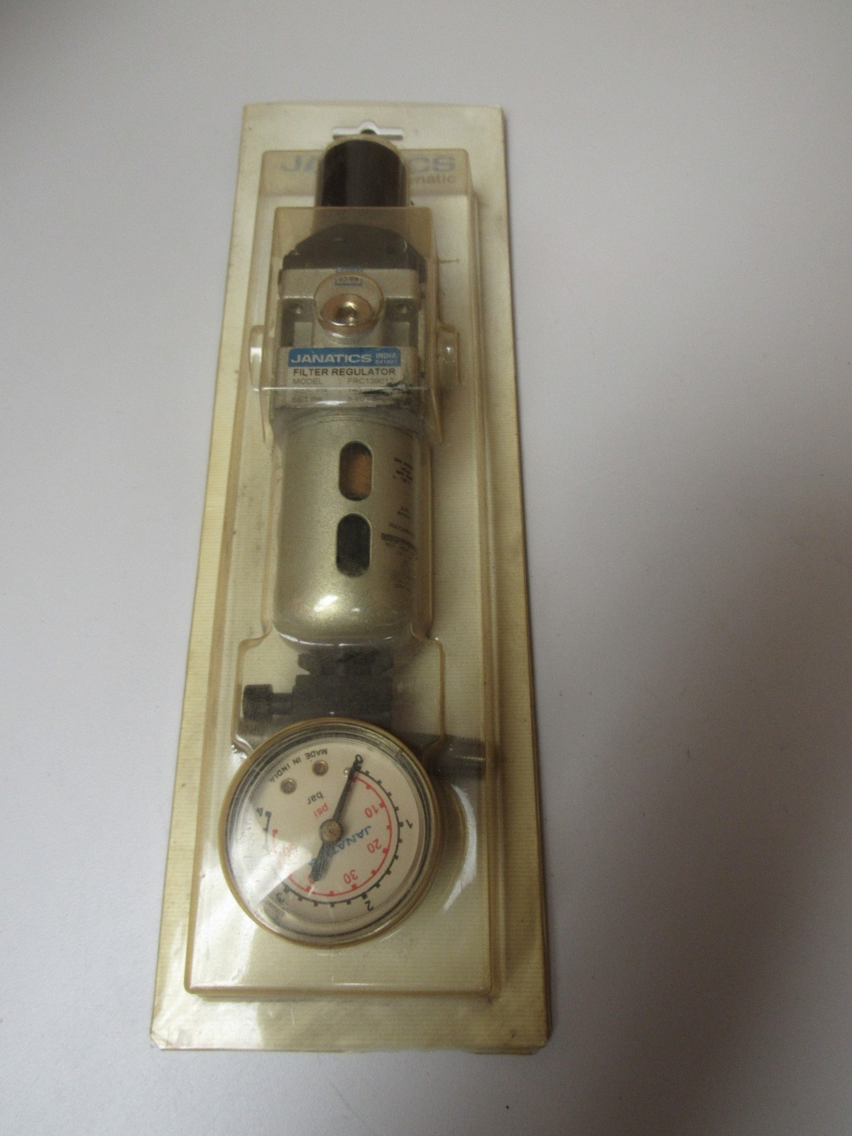 NEW JANATICS PNUEMATIC FILTER REGULATOR FRC139012 140 PSI MAX. 3-60 PSI ...