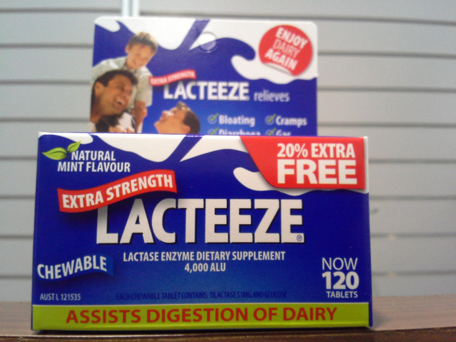 => LACTEEZE EXTRA STRENGTH 4000 ALU 120 CHEWABLE TABLETS ,LACTASE ...