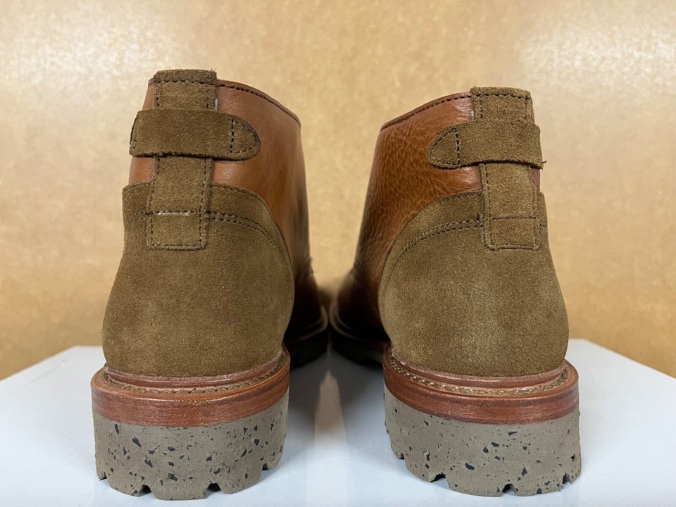 NEW Allen Edmonds Discovery Chukka Leather Cognac Tan Brown Boots sz 10 ...