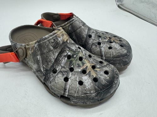 DAMAGED CROCS UNISEX CLASSIC ALL TERRAIN CLOGS REALTREE CAMO Sz 10 MEN ...