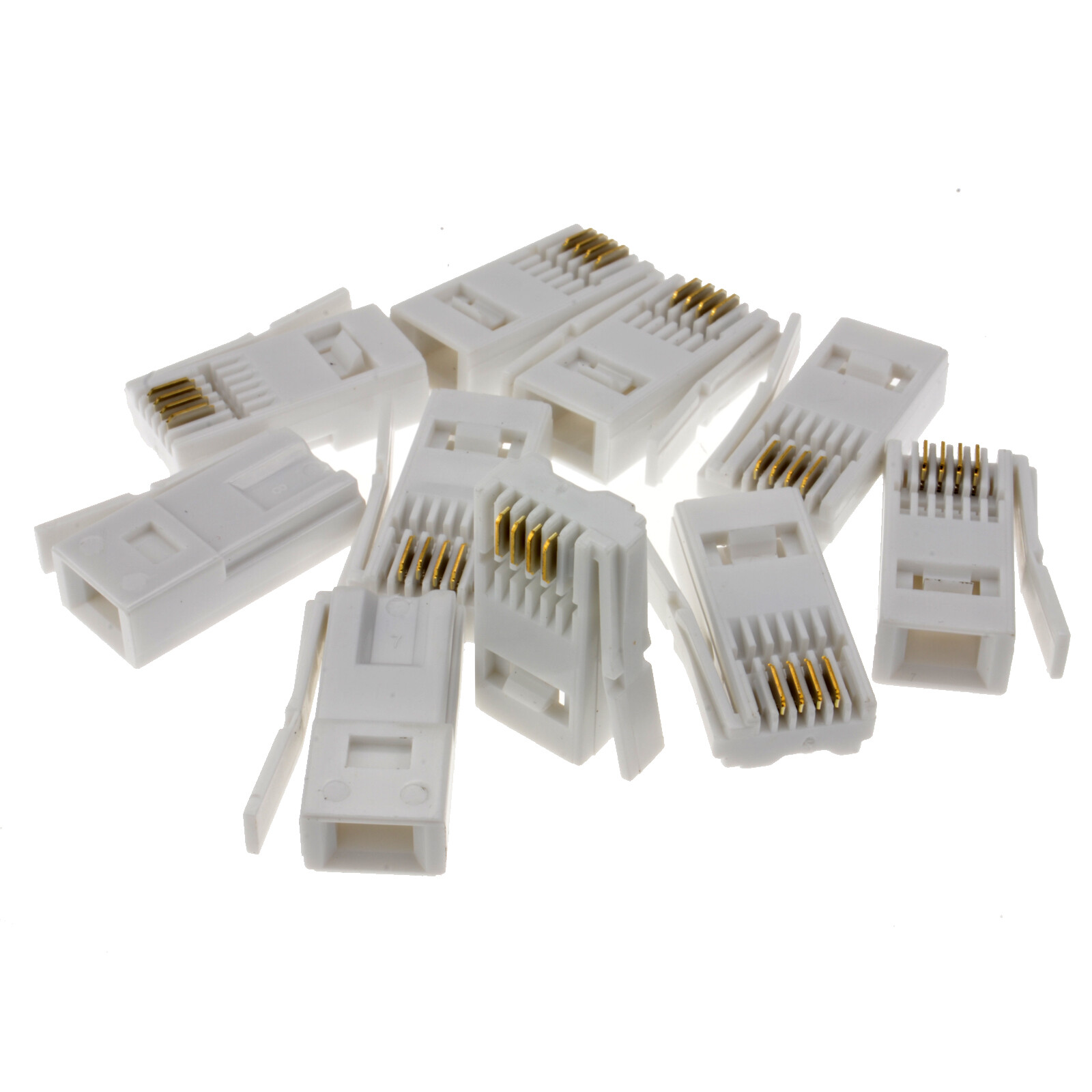 [10 Pack] BT 431A Home/Office Telephone Phone Line Plug Crimps ...