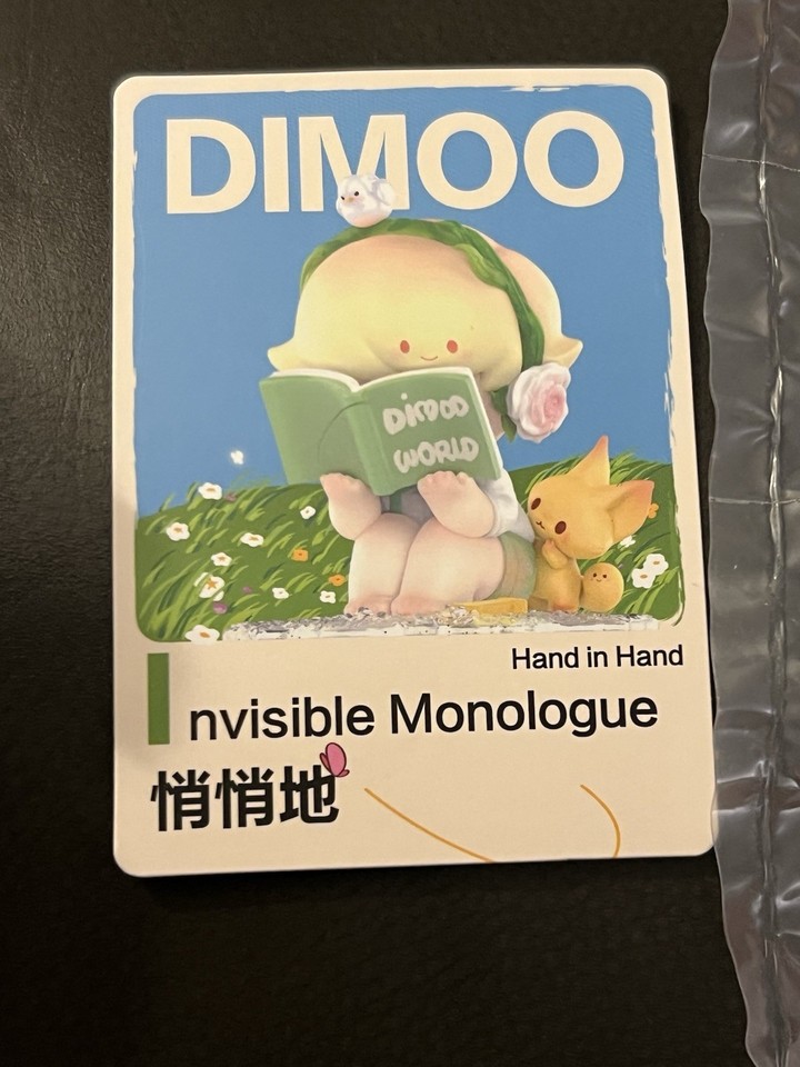 Pop Mart Hand In Hand Series Invisible Monologue Dimoo | eBay