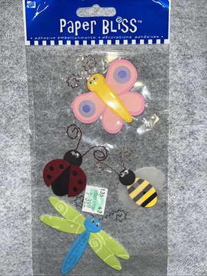 Vintage Paper Bliss FUN BUGS Garden Theme 3-D stickers 92319 | eBay