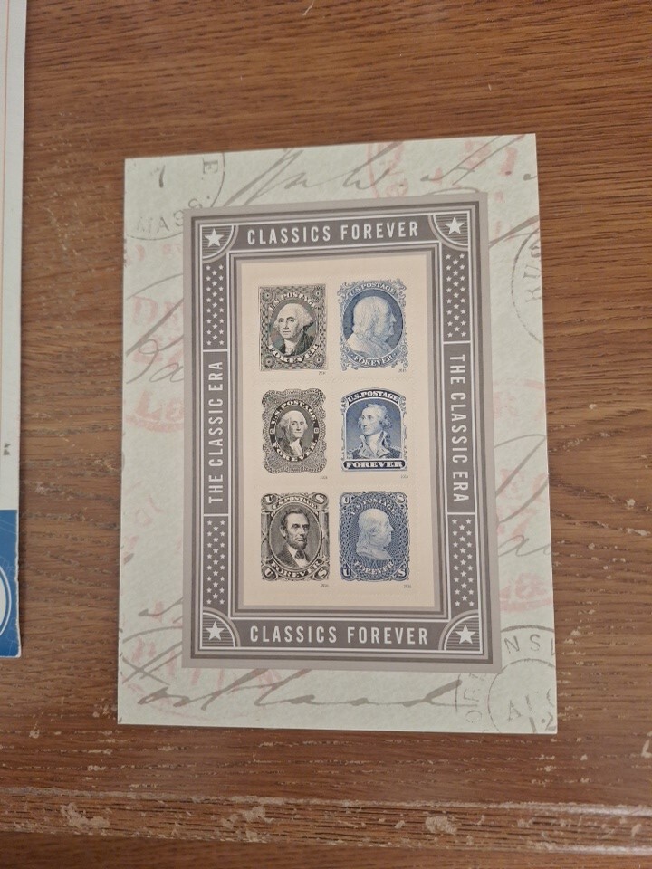 Scott #5079a, “Forever” Classic U. S. Stamps, Souvenir Sheet, Self ...
