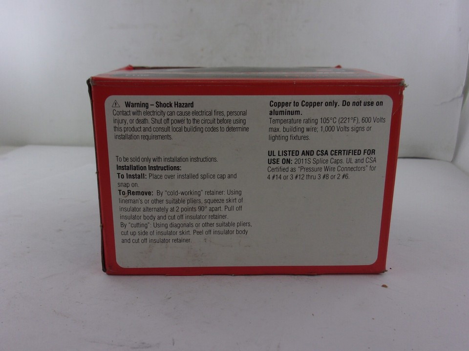 NEW Buchanan 2014 Splice Cap Insulators 50 Count | eBay