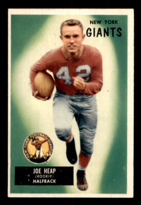 1955 Bowman Football #55 Joe Heap EX *e2 | eBay