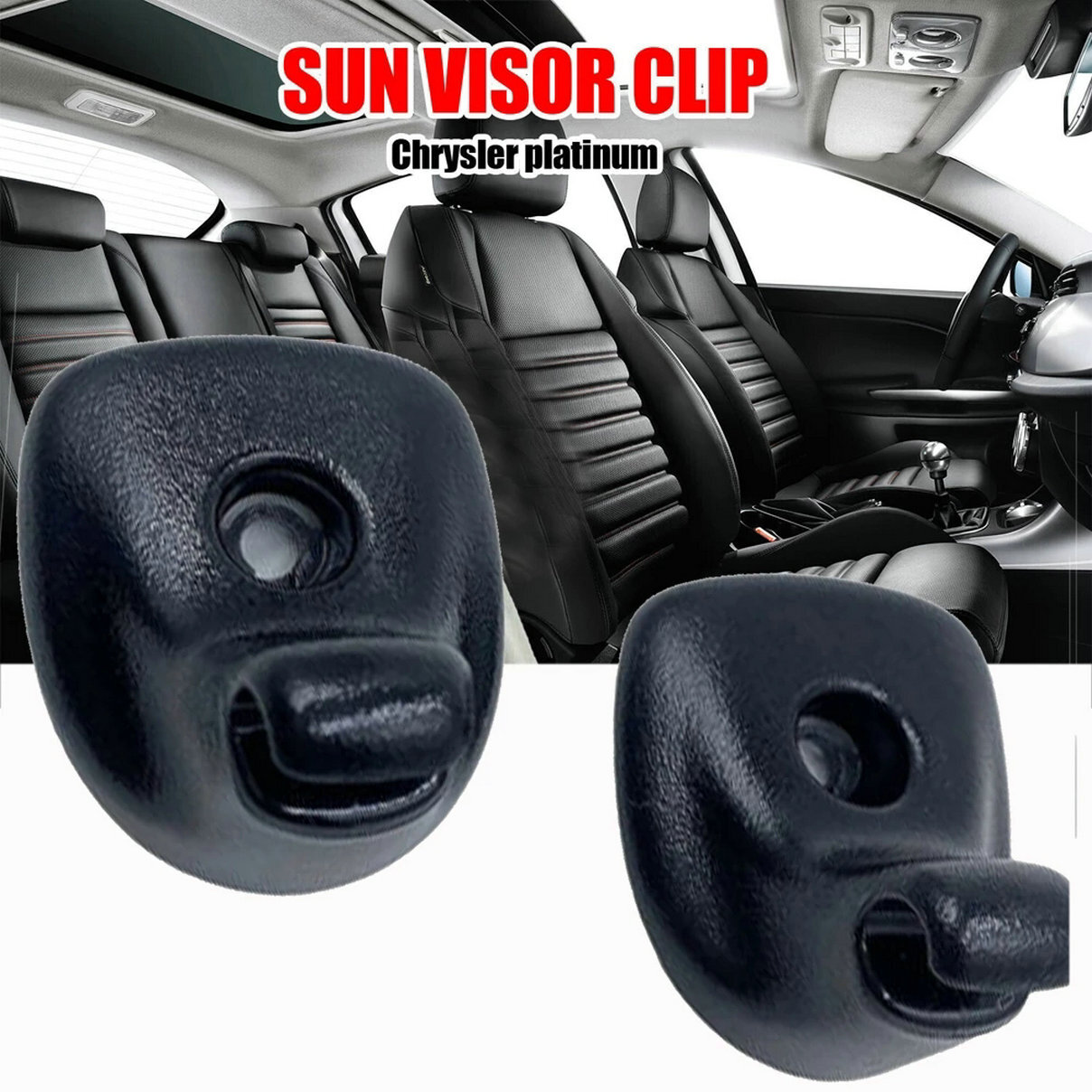 2PCS SUN VISOR SUPPORT Clip 1GW25DX9AA For Chrysler 200 Dodge Avenger ...