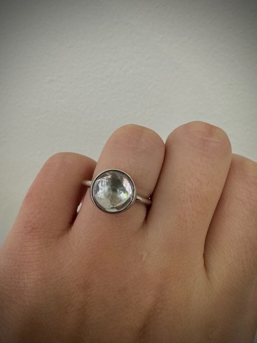 Authentic Pandora Sterling Poetic Droplets Clear CZ Ring 54/7 NWT | eBay