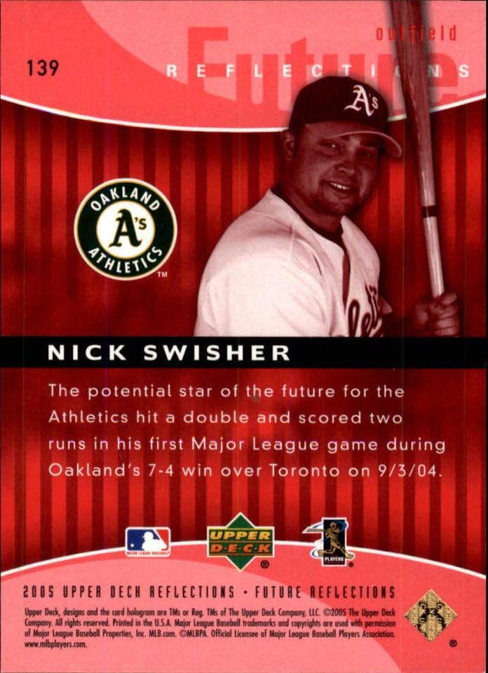 2005 (ATHLETICS) Reflections Red #139 Nick Swisher FUT/99 | eBay
