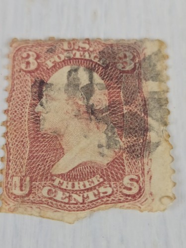 1861-1863 Washington 3 cent Stamp Used Red | eBay
