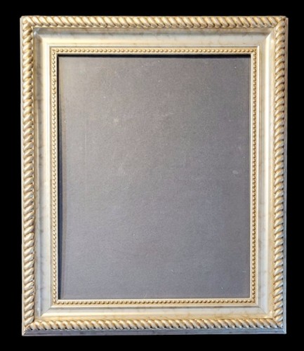 Vintage Silver Wood Frame With Rope Border Neoclassical 11 X 14 Image ...