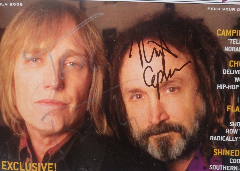 Tom Petty & Mike Campbell signed GUITAR PLAYER MAGAZINE COMPLETE ISSUE ...