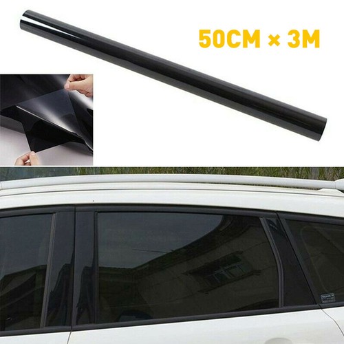 CAR WINDOW TINT FILM - LIMO BLACK AUTO TINTING 50CM Width Roll Scratch ...