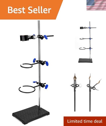 Complete 24-Inch Laboratory Ring Stand Kit - Cast Iron & Stainless ...