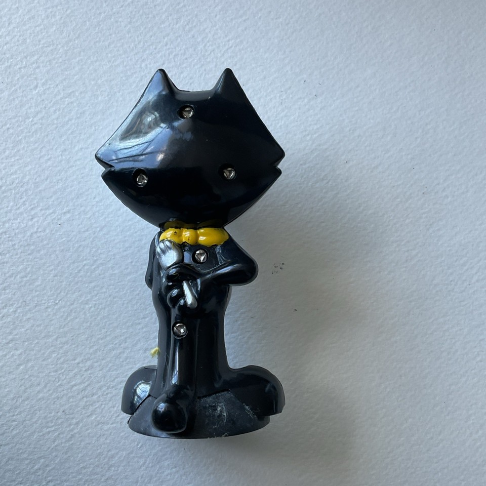 Felix the Cat Black Cat Statue Figurine Action Figure Vintage Toy Rare ...