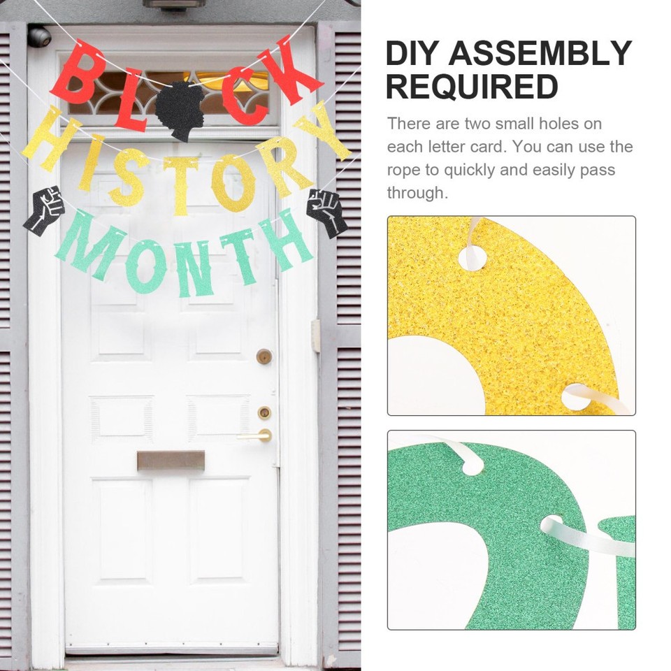 3 Sets Festival Banner Flag History Bunting African Themed Hanging ...