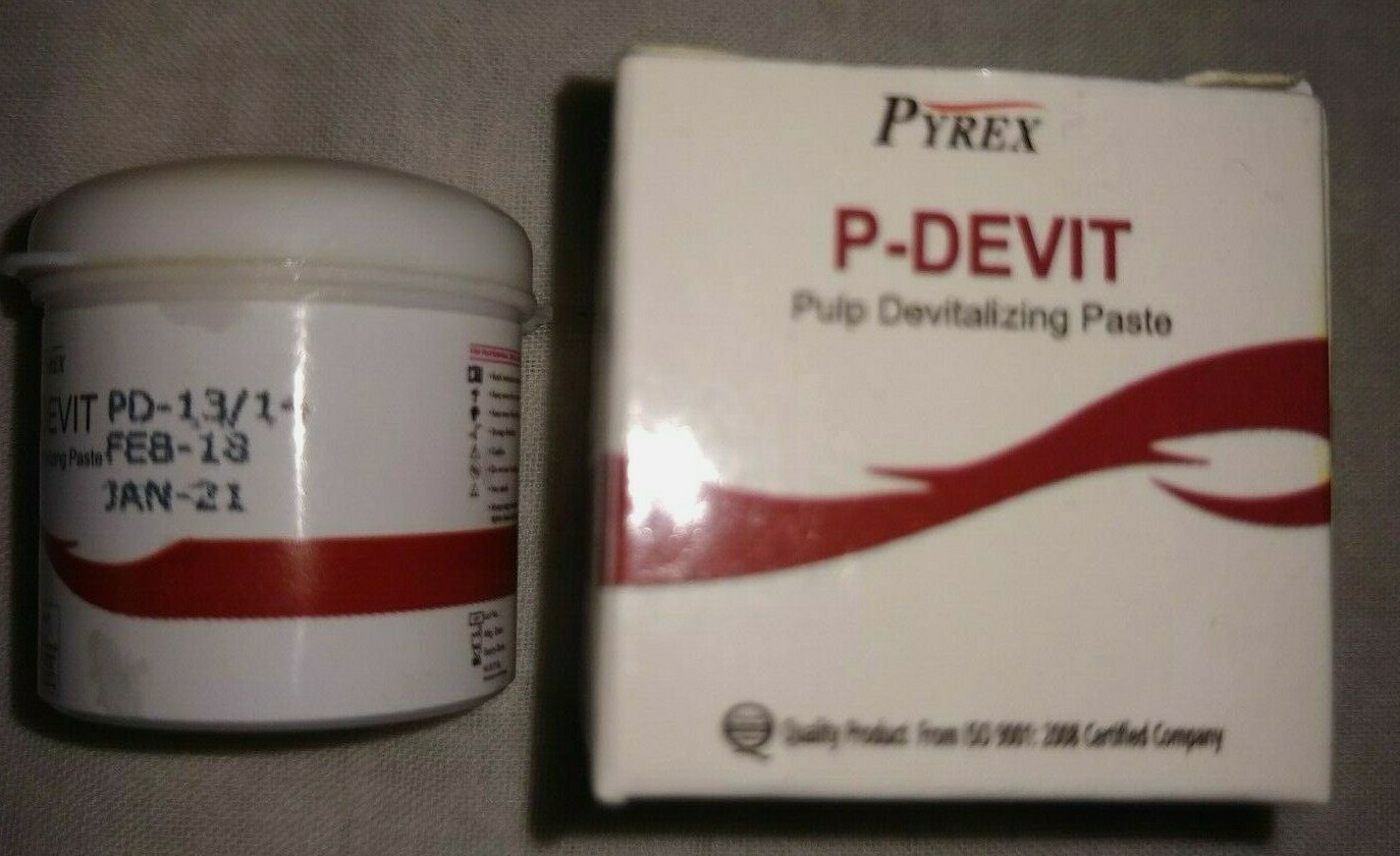 P-Devit Pulp Devitalizing Paste 10 Grams Free Shipping Pyrex ...