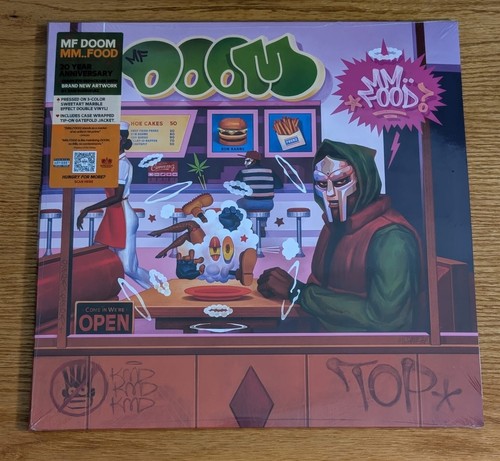 MF DOOM – MM..FOOD - 20TH ANNIV 3-COLOR MARBLE EFFECT GATEFOLD VINYL LP ...