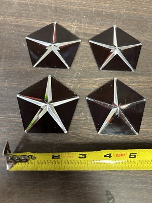 4 DODGE PLYMOUTH CHRYSLER MOPAR PURPLE PENTASTAR EMBLEMS NOS 424 | eBay