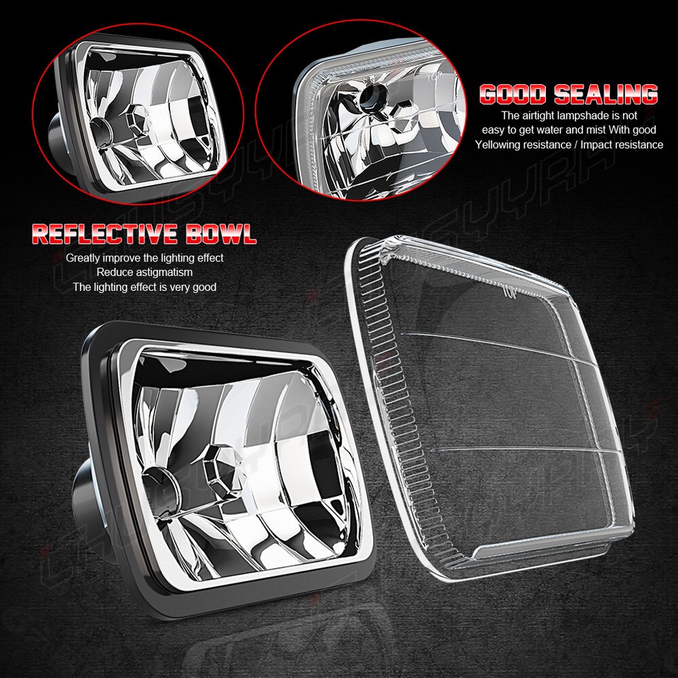 1997-2010 For Kenworth T300 Pair DOT 7x6" 5x7inch Halo Led Headlights ...