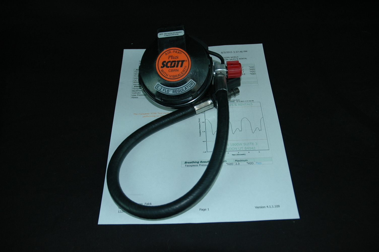 Scott SCBA Ez-Flo Regulator with Quick Disconnect & HUD (Refurbished ...