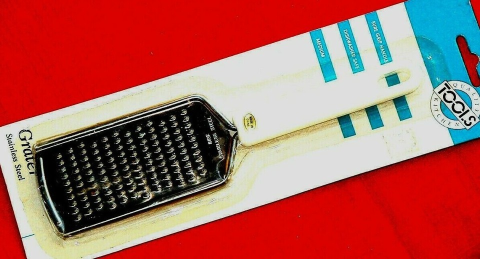 Quality Kitchen Tools Medium Hand Grater Stainless Steel Nylon Handle ...