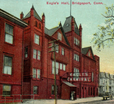Bridgeport Connecticut Eagles Hall Carnival Sign Postcard | eBay