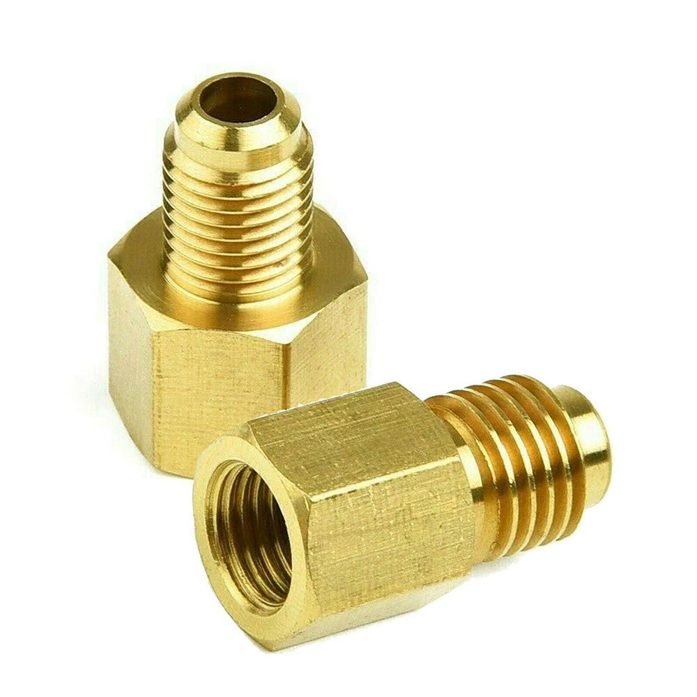 4PCS R134a To R12 Fitting Adapter 1/4 Female Flare 1/2 Acme Male Valve ...