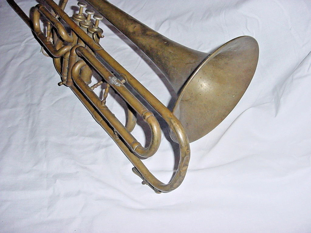 RARE ANTIQUE VALVE TROMBONE 1905 FOR RESTORATION OR DISPLAY POSIBLE C ...