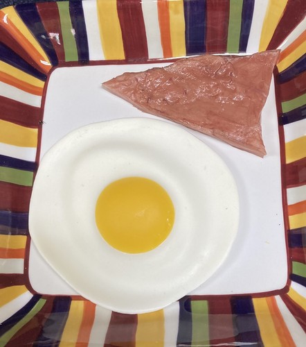 Faux Fake Food Country HAM & EGG BREAKFAST Deli Display Stage Movie ...