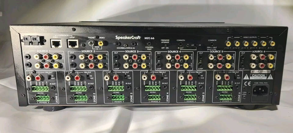 SPEAKERCRAFT MZC-66 - 6 MULTI ZONE AV POWER AMPLIFIER - 12 Channel | eBay