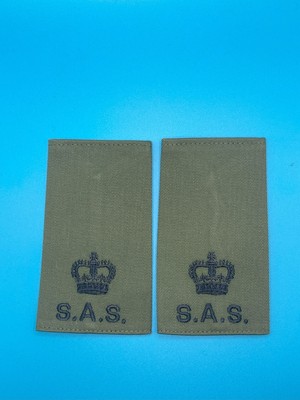 Special Air Service SAS Rank Slides Olive Green - Major Maj | eBay