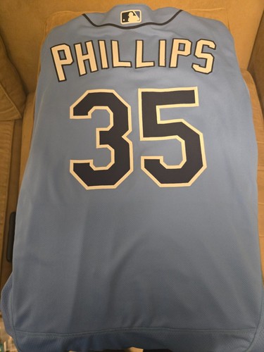 Brett Phillips Game Used Tampa Bay Rays Blue Alternate jersey | eBay
