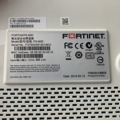 Fortinet Pakedge Device Software R60D BR6 Fortinet 60D Fortigate 60D ...