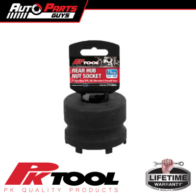 PK Tool Hub Nut Socket 74 Mm 3/4" Dr With 6 Pins fits Vag, Mercedes ...