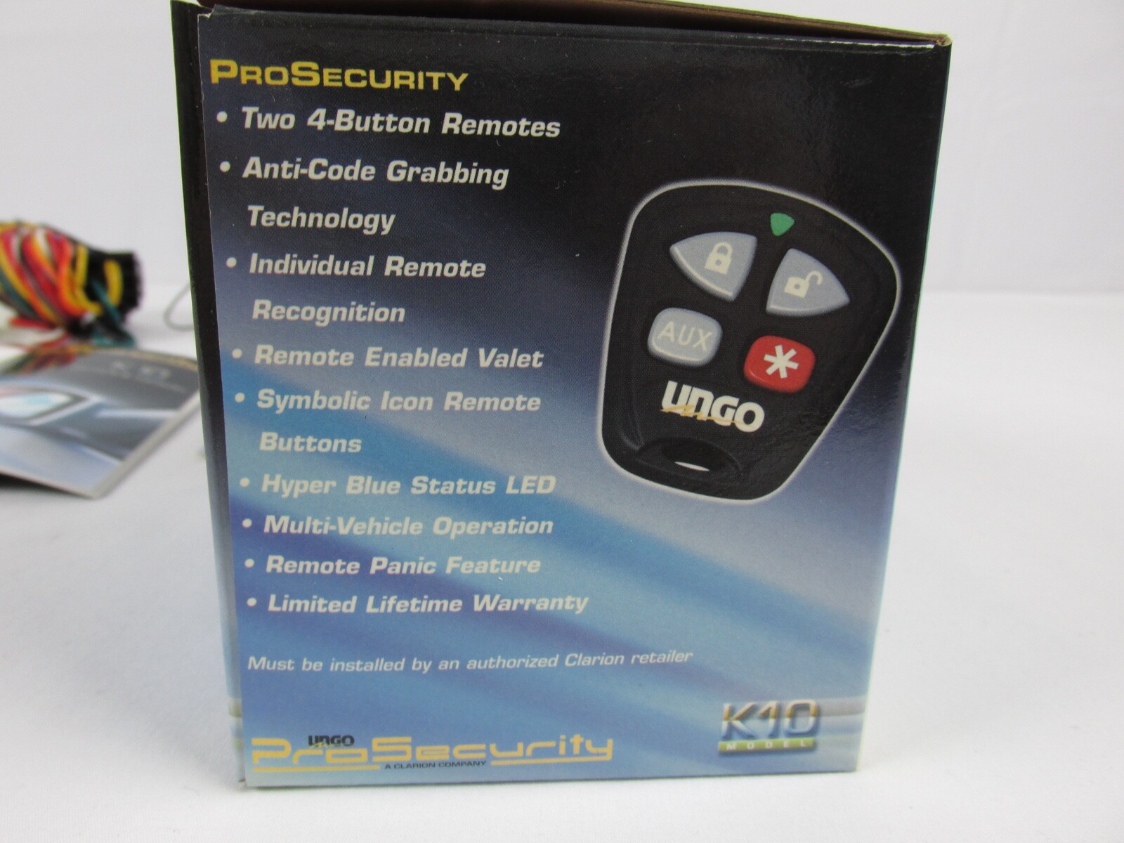UNGO by CLARION Pro Security KEYLESS ENTRY SYSTEM Model K10 NOS | eBay