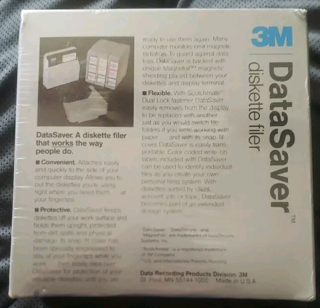 Vintage 3M Diskette Filer Storage for 5.25 New | eBay