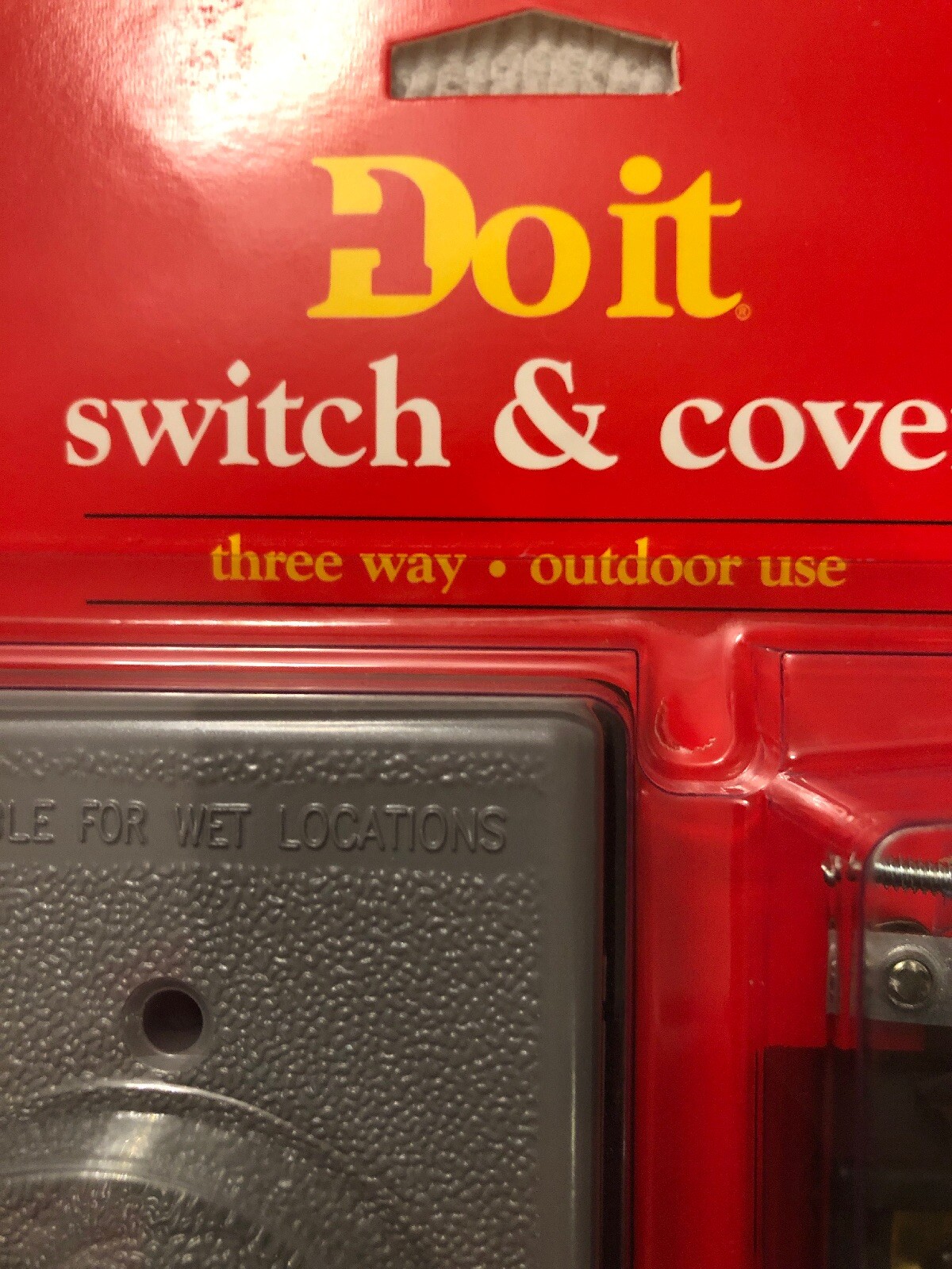 Bell GRAY Weatherproof Outdoor Switch Cover W/ 3-WAY SWITCH - 5141-5 / ...