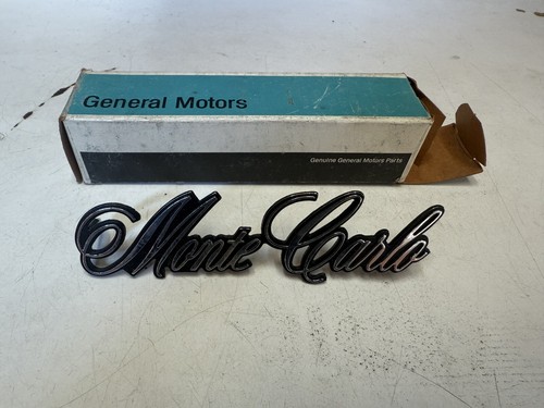NOS 1973-1977 CHEVROLET MONTE CARLO FRONT FENDER SCRIPT 14038583 | eBay ...