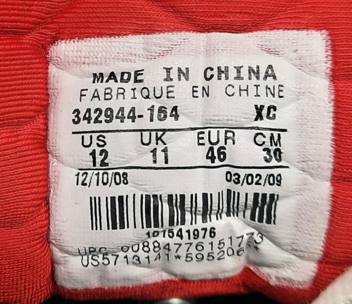 Nike Air Jordan CP3.II Basketball Shoes Men's 12 White Red Black Chris ...