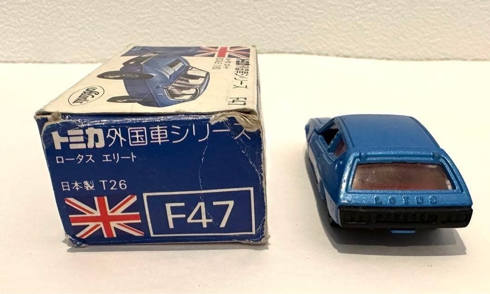 Tomica F47 Lotus Elite Blue Box Foreign Car Series Used Condition ...